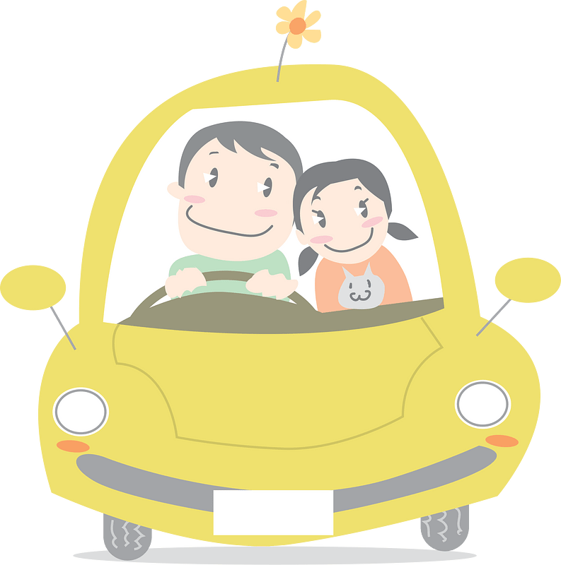 Clip Art Of People Driving A Car
