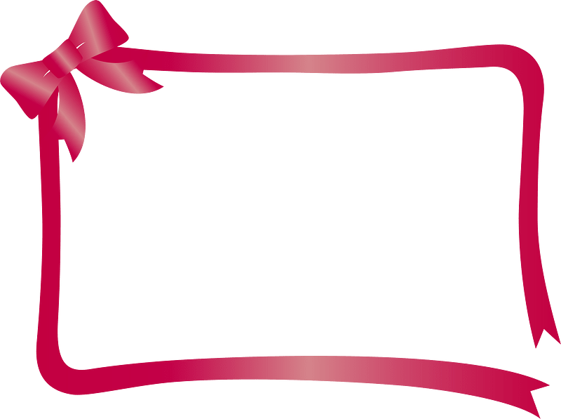 Frame with Ribbon - Free vector clipart images on creazilla.com