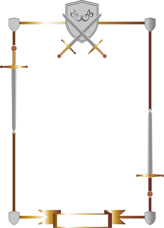 Frame with Sword and Shield clipart. Free download transparent .PNG ...