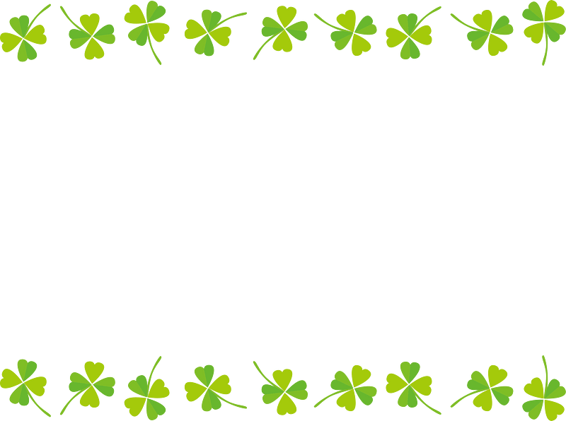 Frame with Four-Leaf Clover - Free vector clipart images on creazilla.com