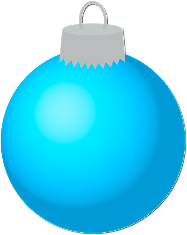 Blue Christmas ball clipart. Free download transparent .PNG | Creazilla