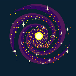 Galaxie ClipArt. Kostenloser Download in .PNG oder Vektorformat. | Creazilla