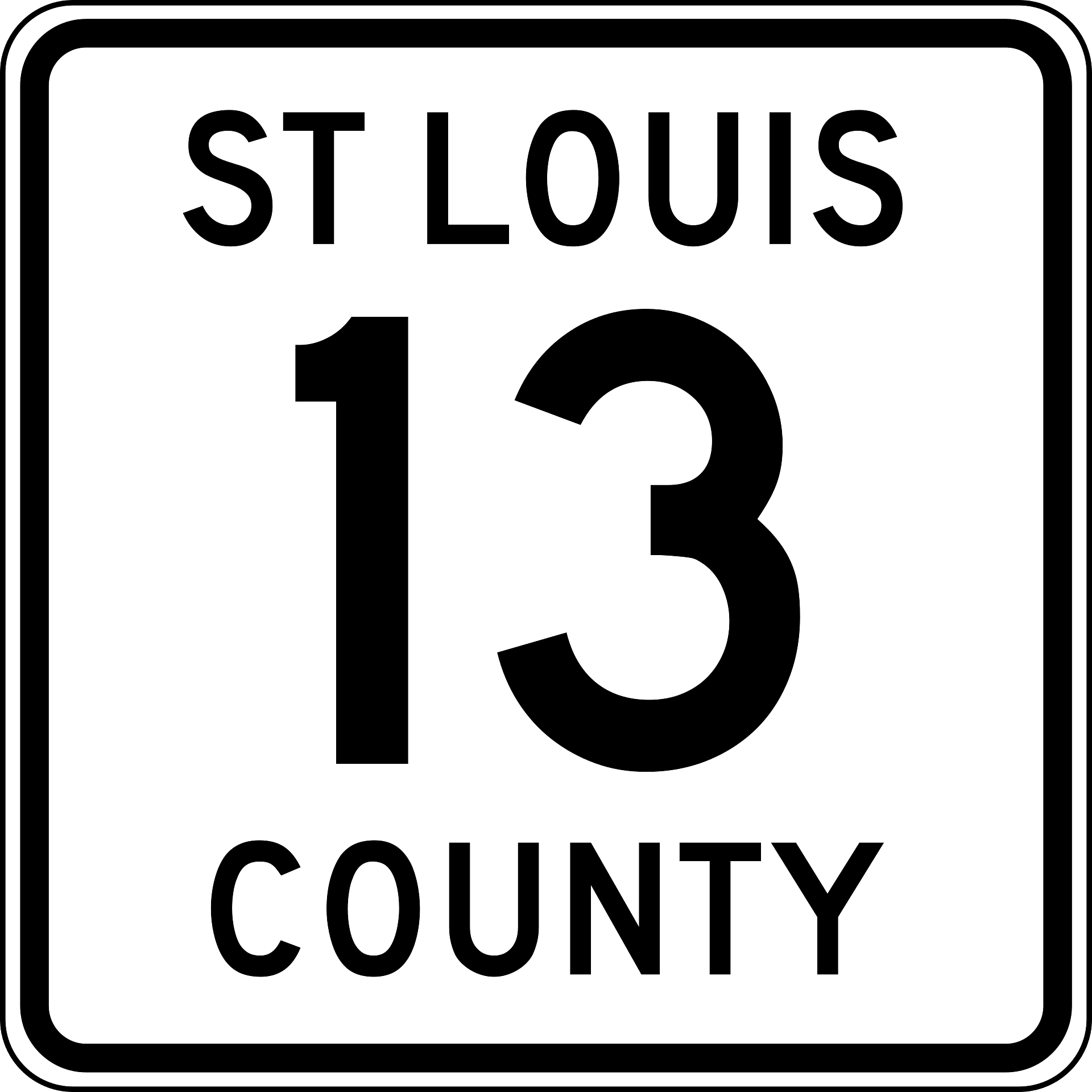 County Route Sign