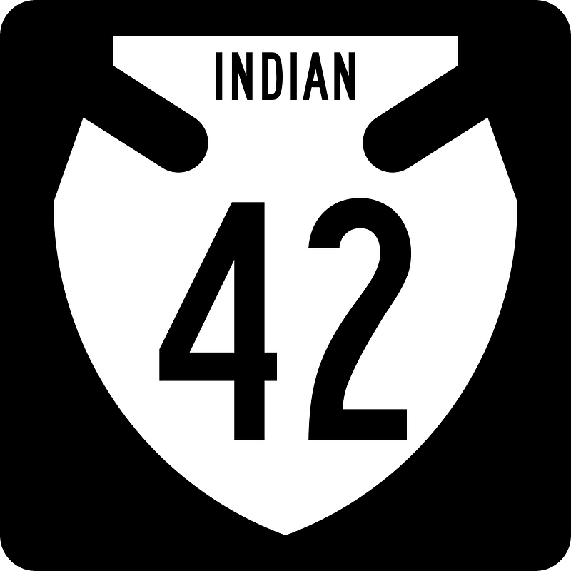 Indian Route 42 - Free vector clipart images on creazilla.com