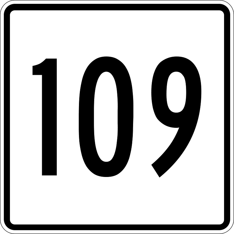 MA Route 109 square clipart. Free download transparent .PNG | Creazilla