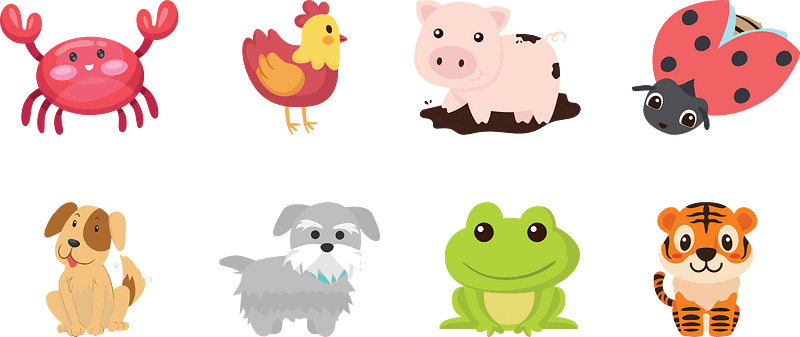 Various Animals clipart. Free download transparent .PNG | Creazilla