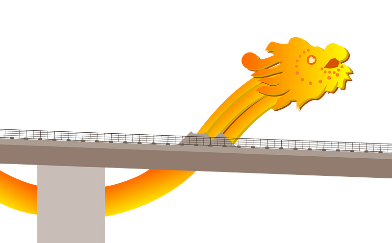 Dragon Bridge clipart. Free download transparent .PNG | Creazilla