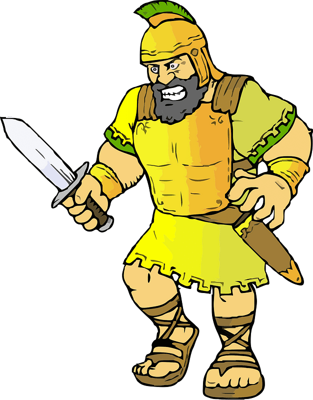 A cartoon of Goliath clipart. Free download transparent .PNG | Creazilla