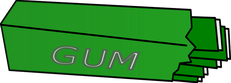 Gum Pack Simple - Free vector clipart images on creazilla.com