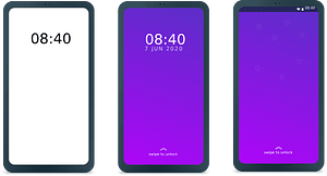 Generic Android smartphone mockup 3 variations - with outline - Free ...