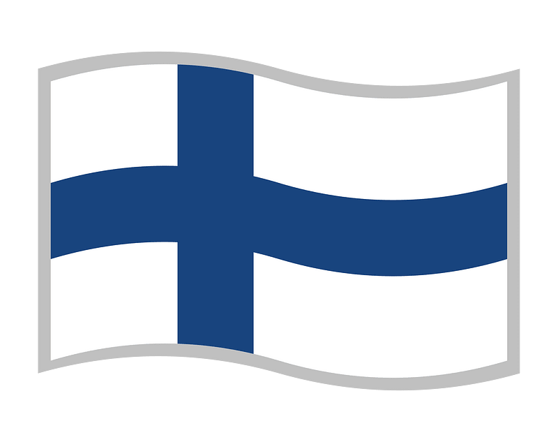 Suomen lippu - Free vector clipart images on creazilla.com