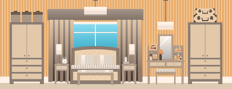Bedroom furniture - Free vector clipart images on creazilla.com