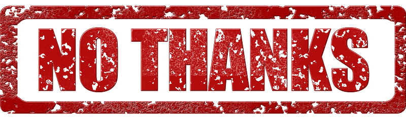 No thanks stamp clipart. Free download transparent .PNG | Creazilla