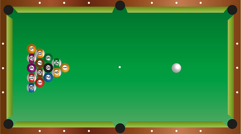 Billiard table - Free vector clipart images on creazilla.com