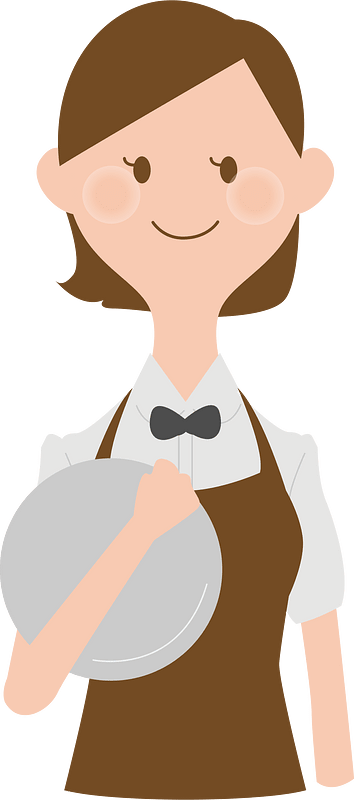 Cafe waitress - Free vector clipart images on creazilla.com