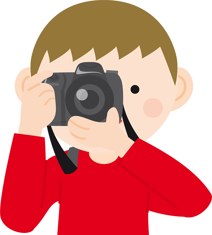Camera boy - Free vector clipart images on creazilla.com
