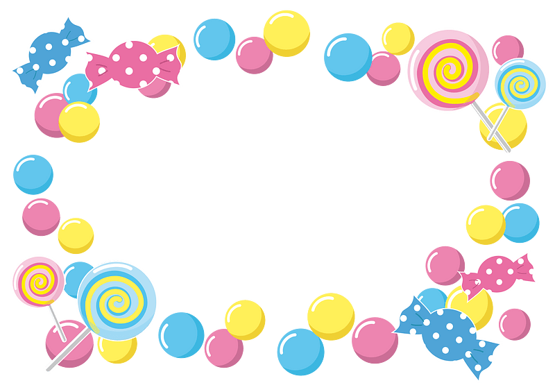 Candy frame clipart. Free download transparent .PNG | Creazilla