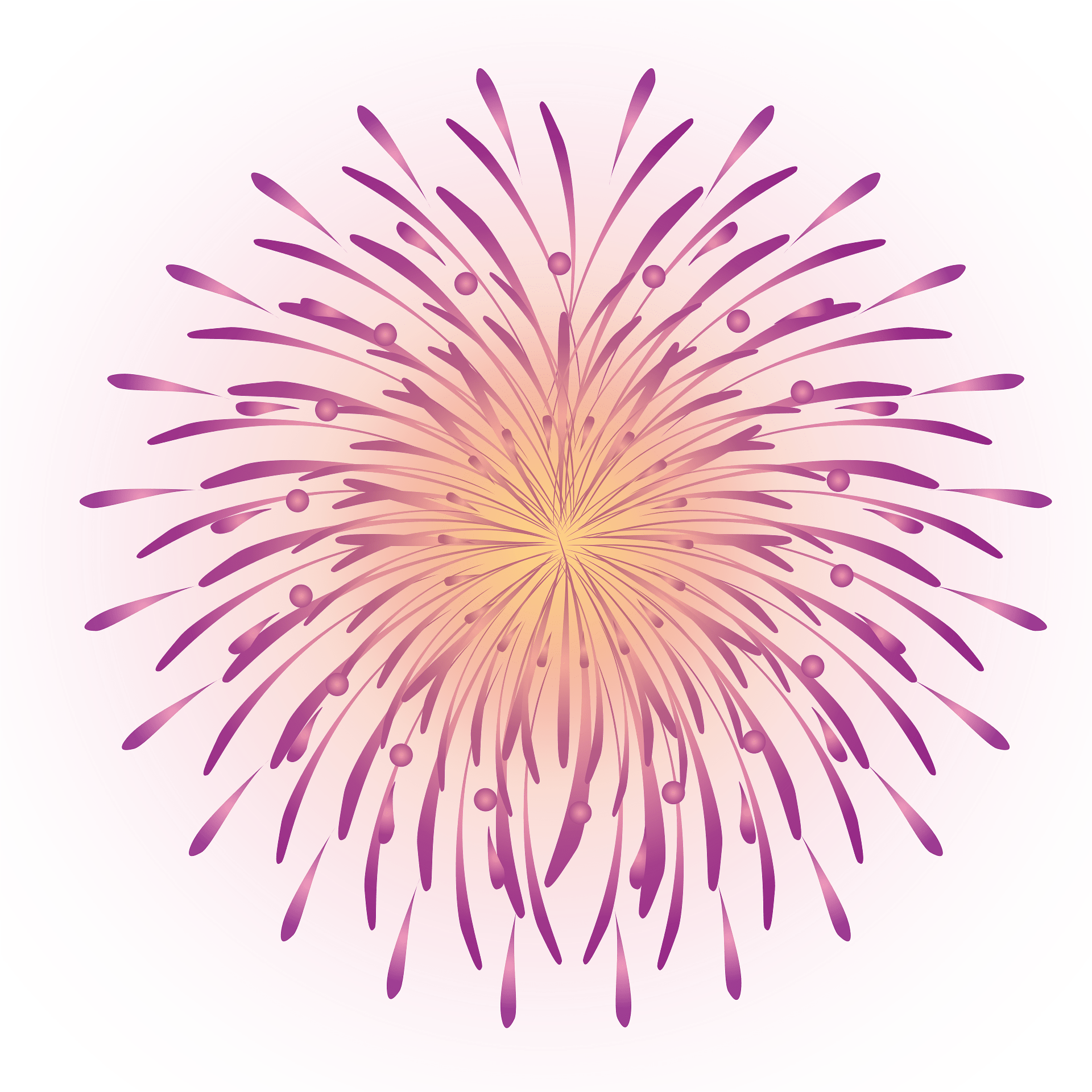 Pink Fireworks Clipart