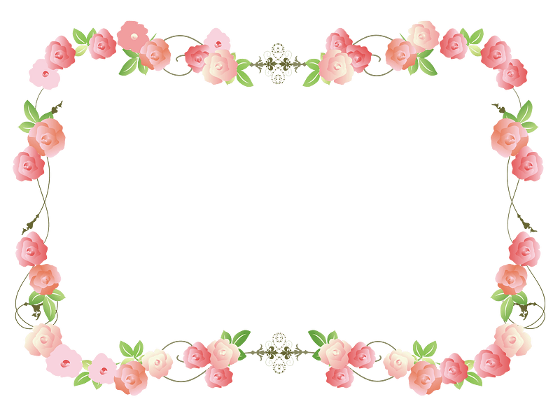 Flower frame - Free vector clipart images on creazilla.com
