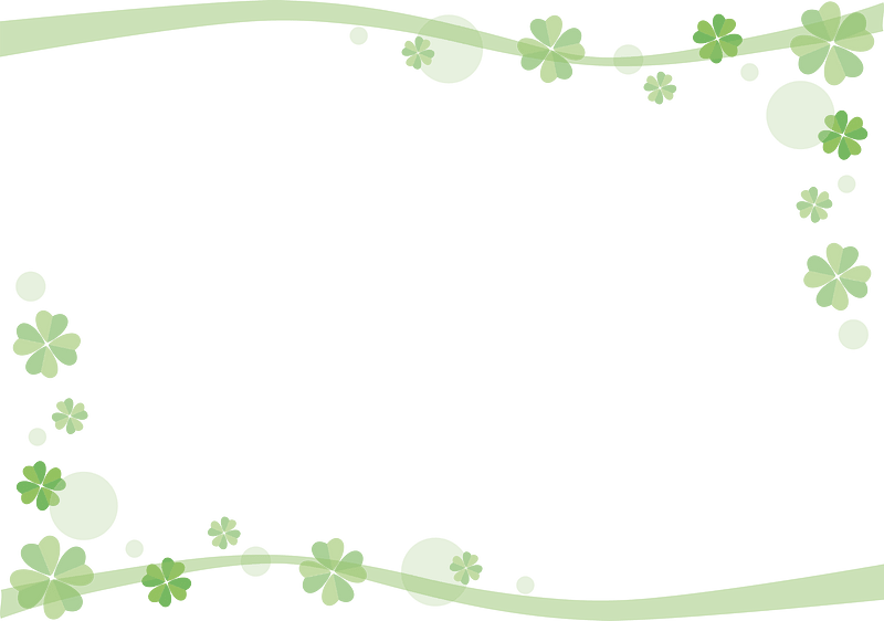 Four leaf clover frame clipart. Free download transparent .PNG | Creazilla