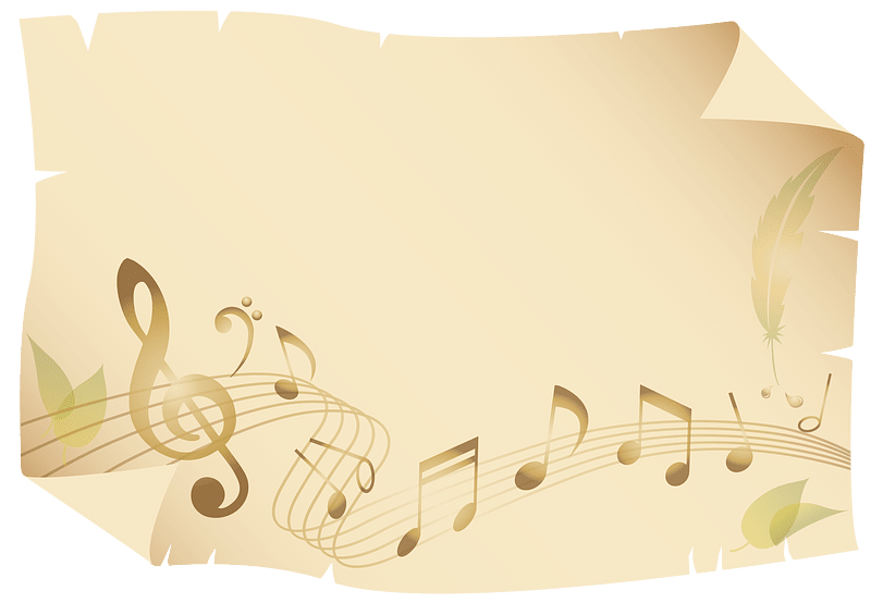 Parchment music - Free vector clipart images on creazilla.com