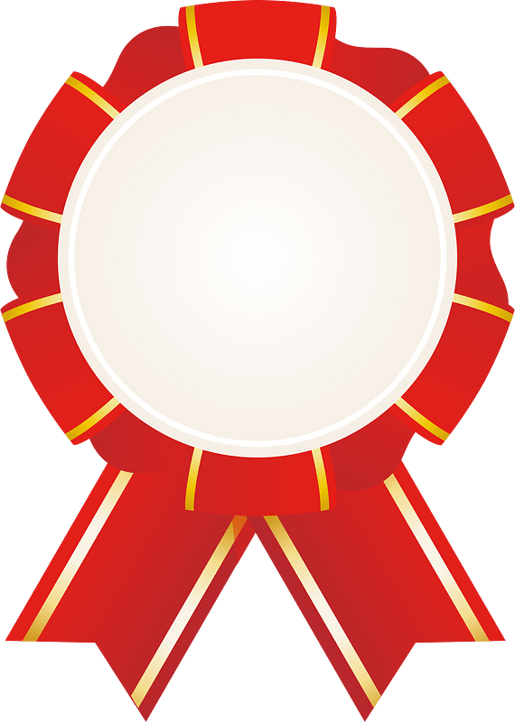 Rosette ribbon - Free vector clipart images on creazilla.com