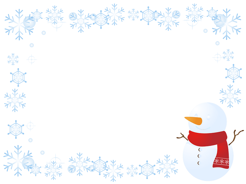 Snow frame - Free vector clipart images on creazilla.com