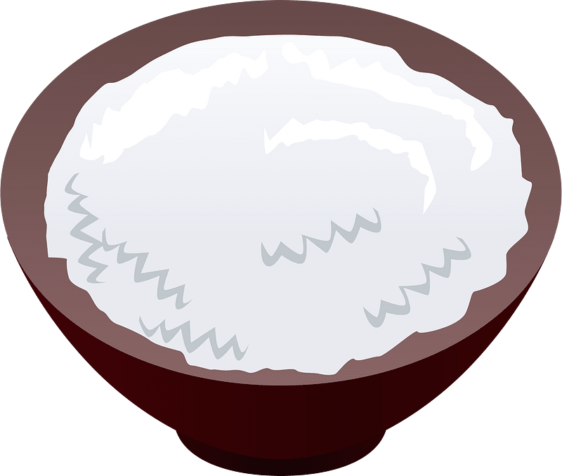 Steamed rice - Free vector clipart images on creazilla.com