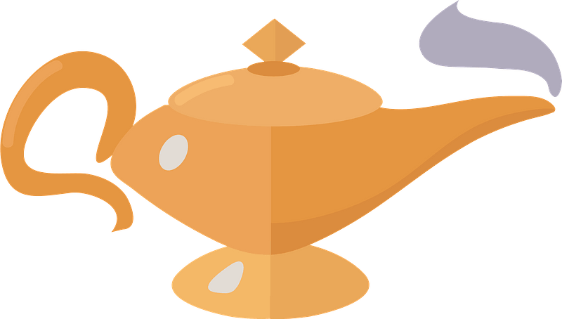 Genie lamp - Free vector clipart images on creazilla.com