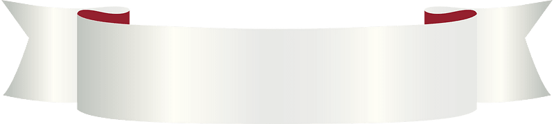 White ribbon clipart. Free download transparent .PNG | Creazilla
