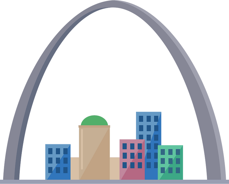 St Louis arch clipart. Free download transparent .PNG | Creazilla