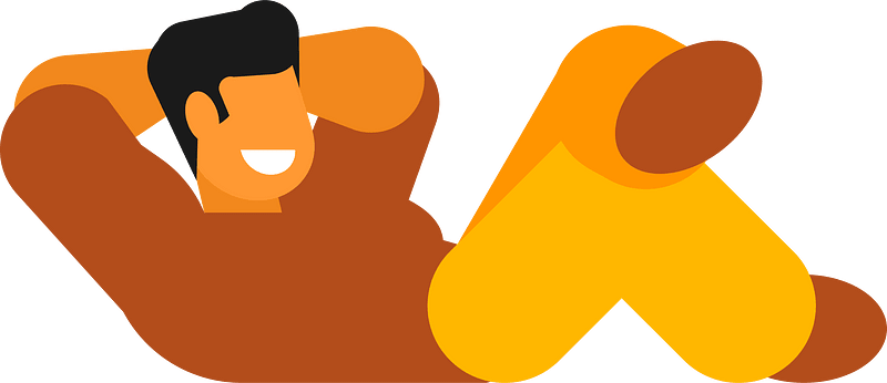 Man resting clipart. Free download transparent .PNG | Creazilla