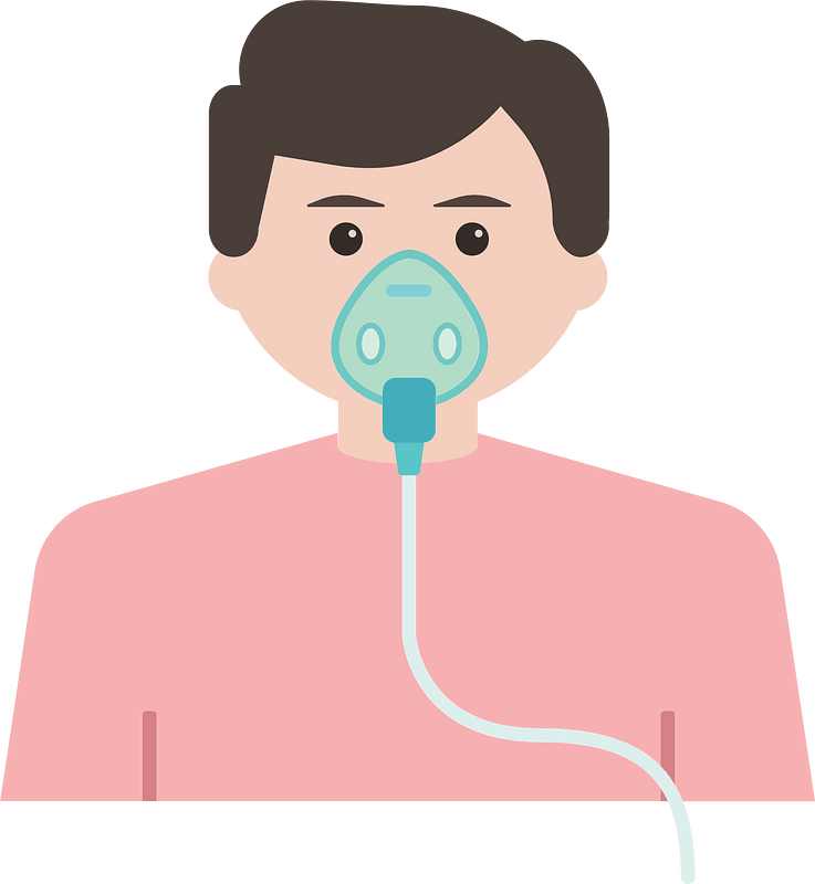 Person with oxygen mask clipart. Free download transparent .PNG | Creazilla