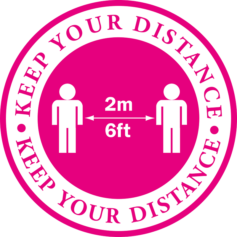 Keep your distance stickers clipart. Free download transparent .PNG ...