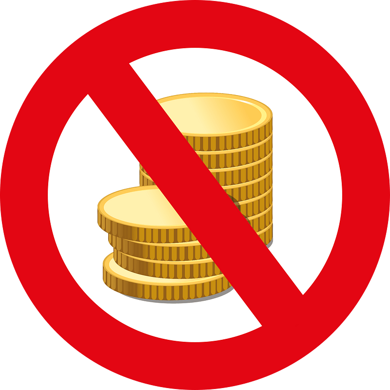 No coins accepted sign clipart. Free download transparent .PNG | Creazilla