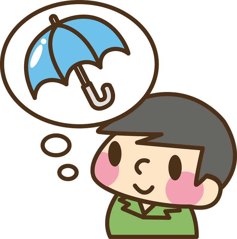Rainy season boy clipart. Free download transparent .PNG | Creazilla