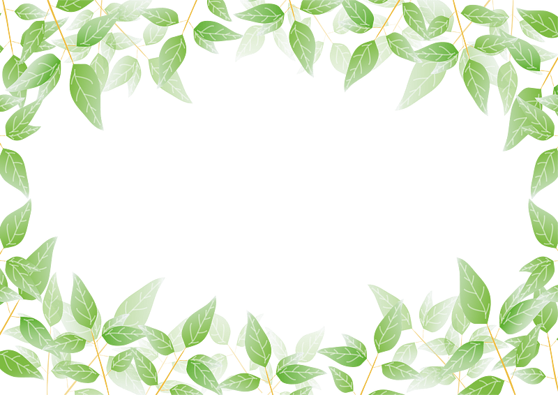 Leaf frame - Free vector clipart images on creazilla.com