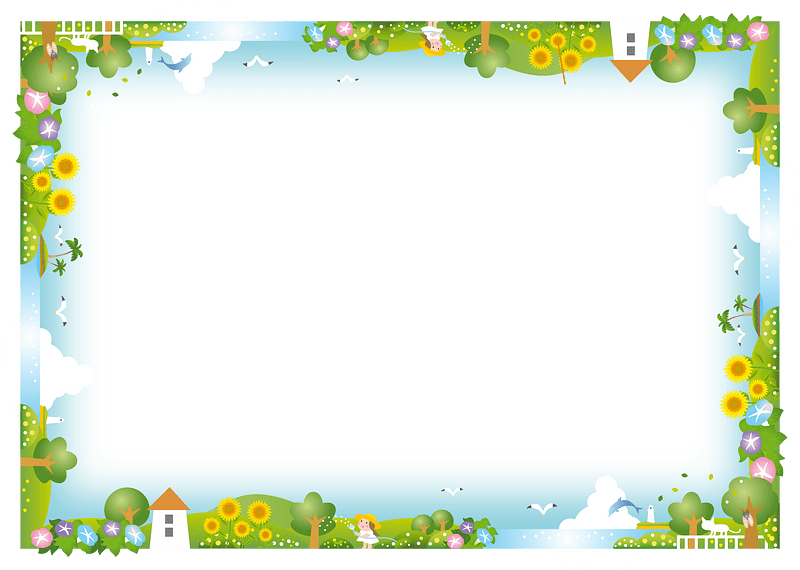 Summer frame - Free vector clipart images on creazilla.com