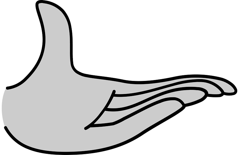 Woman hand gesture - Free vector clipart images on creazilla.com