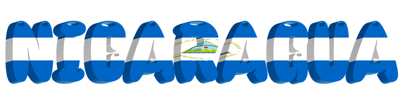 Nicaragua lettering with flag clipart. Free download transparent .PNG ...