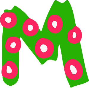 Colourful letter m - Free vector clipart images on creazilla.com