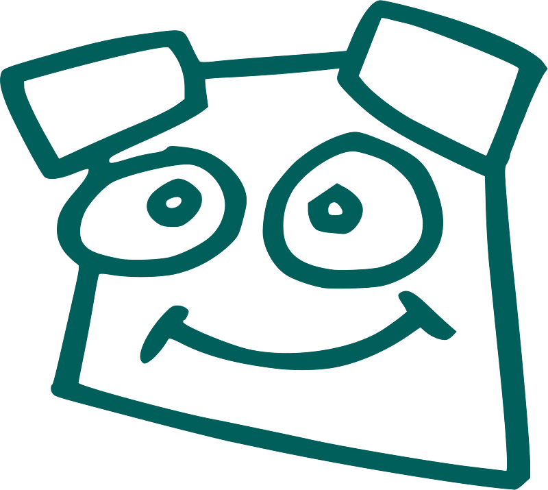 Funny square face clipart. Free download transparent .PNG | Creazilla