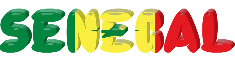 Senegal lettering with flag clipart. Free download transparent .PNG ...