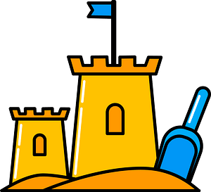 Sand castle - Free vector clipart images on creazilla.com