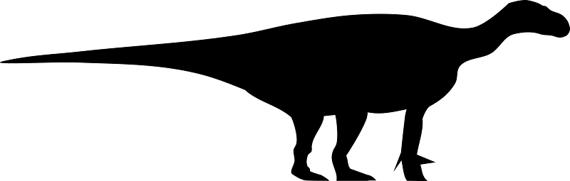 Iguanodon Silhouette clipart. Free download transparent .PNG | Creazilla