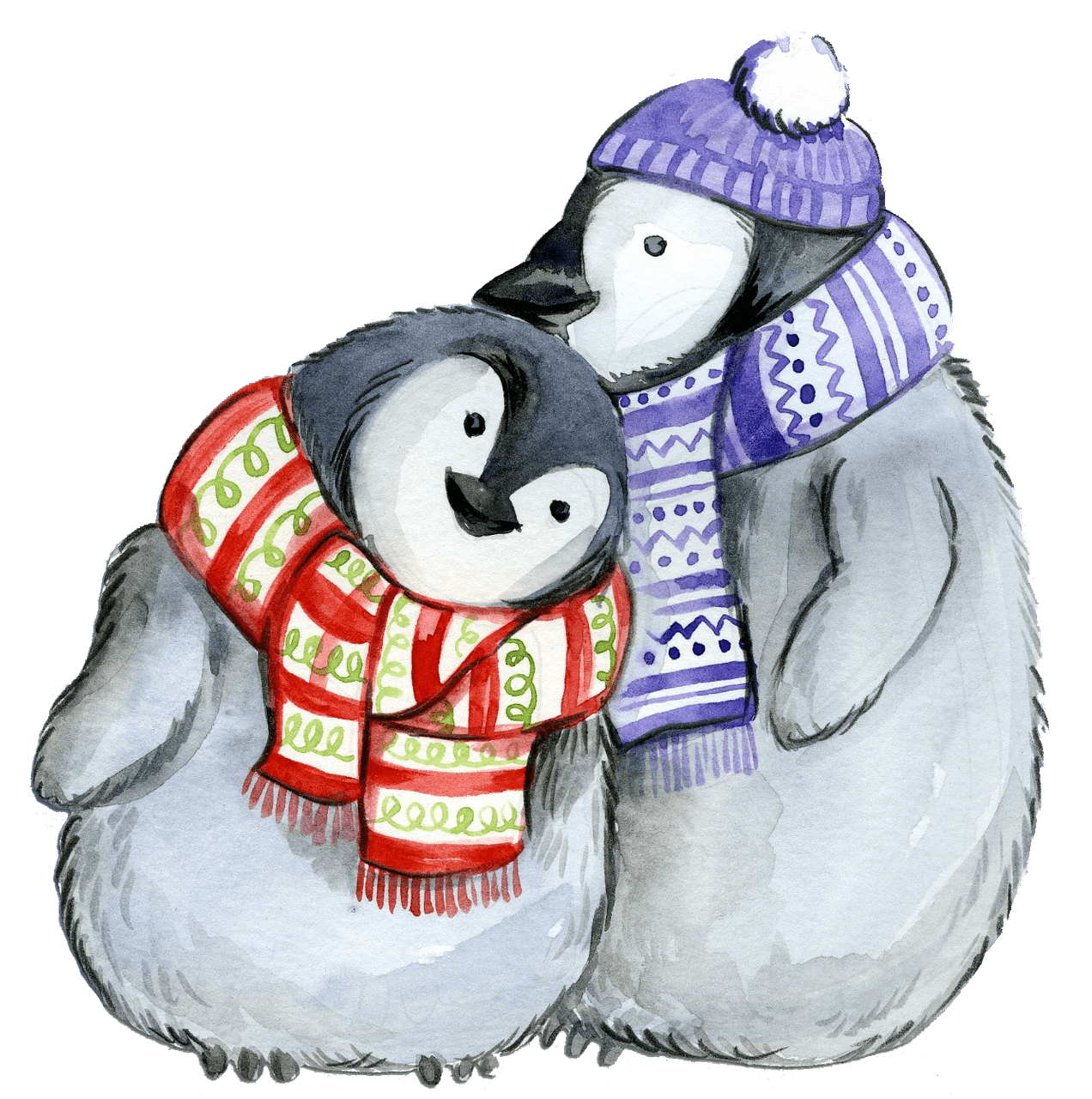 Christmas Baby Penguin Clipart