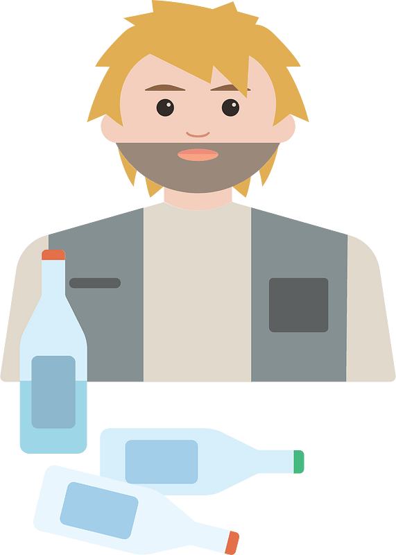 Borracho clipart. Dibujos animados descargar gratis. | Creazilla