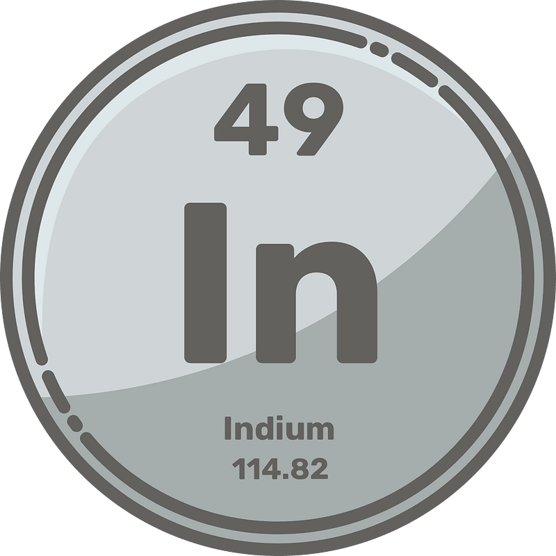 Indium element - Free vector clipart images on creazilla.com
