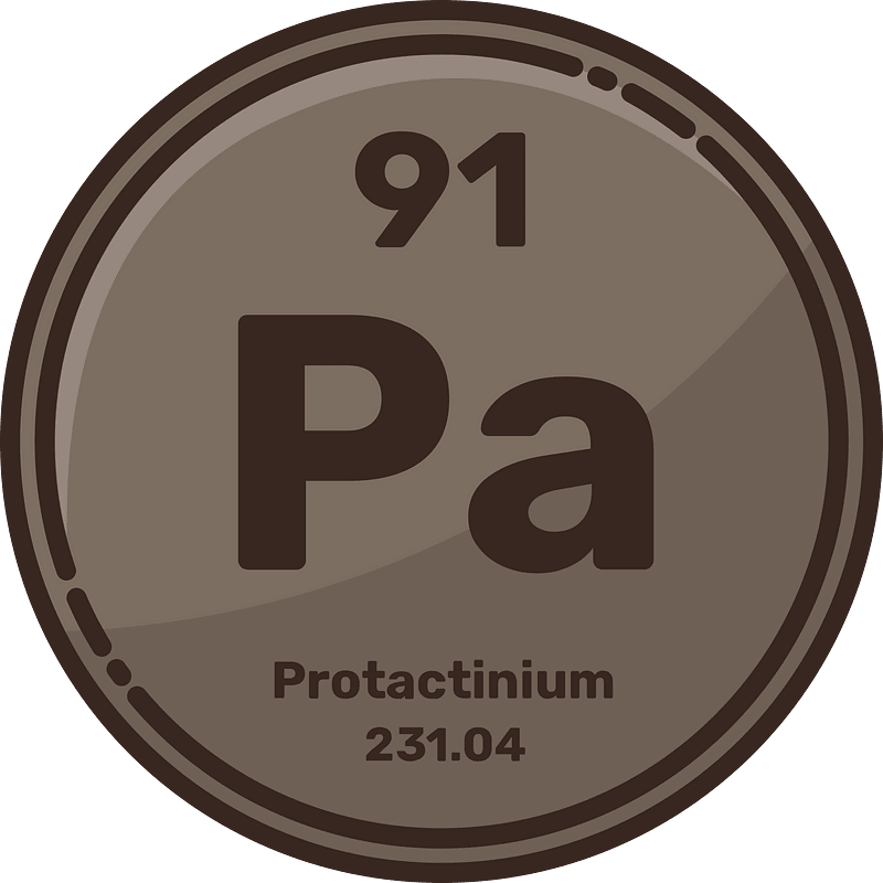 Protactinium element - Free vector clipart images on creazilla.com
