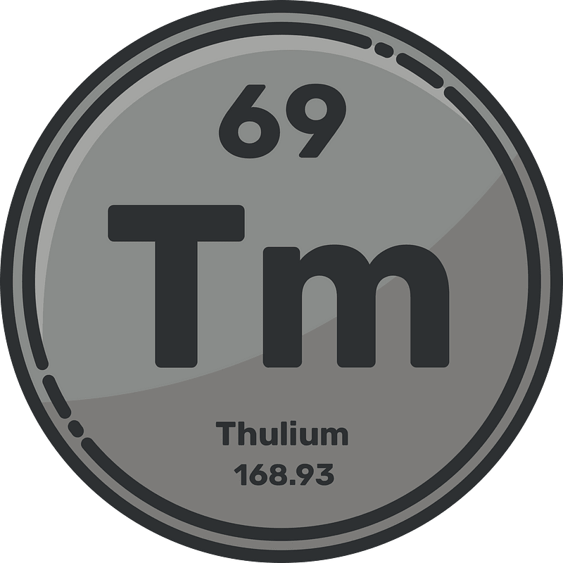 Thulium element - Free vector clipart images on creazilla.com
